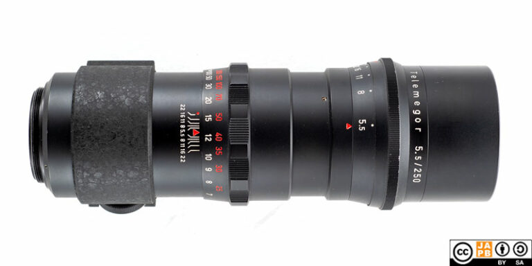 Data sheet: Meyer-Optik Görlitz Telemegor (250 mm f/5.5) – JAPB