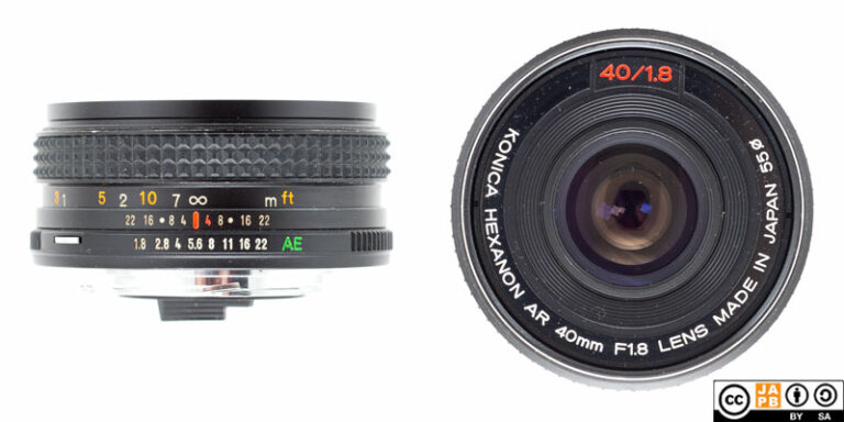 Data sheet: Konica Hexanon AR 40 mm f/1.8 – JAPB