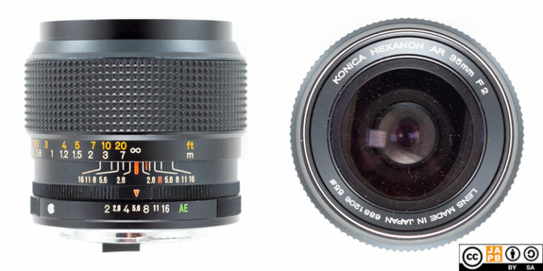 Data sheet: Konica Hexanon AR 35 mm f/2 – JAPB