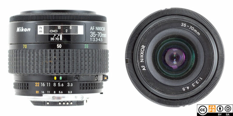 Data sheet: Nikkor AF 35-70 mm f/3.3–4.5 – JAPB