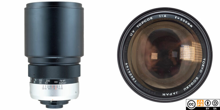 Data sheet: Topcon UV 200 mm f/4 – JAPB