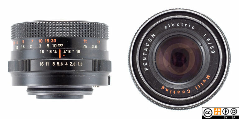 Data sheet: Pentacon 50 mm f/1.8 (auto & electric) – JAPB