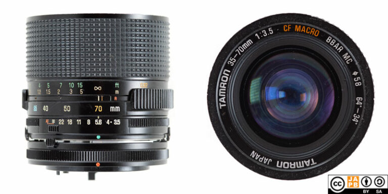 Data sheet: Tamron 35–70 mm f/3.5 CF MACRO BBAR MC (adaptall) – JAPB